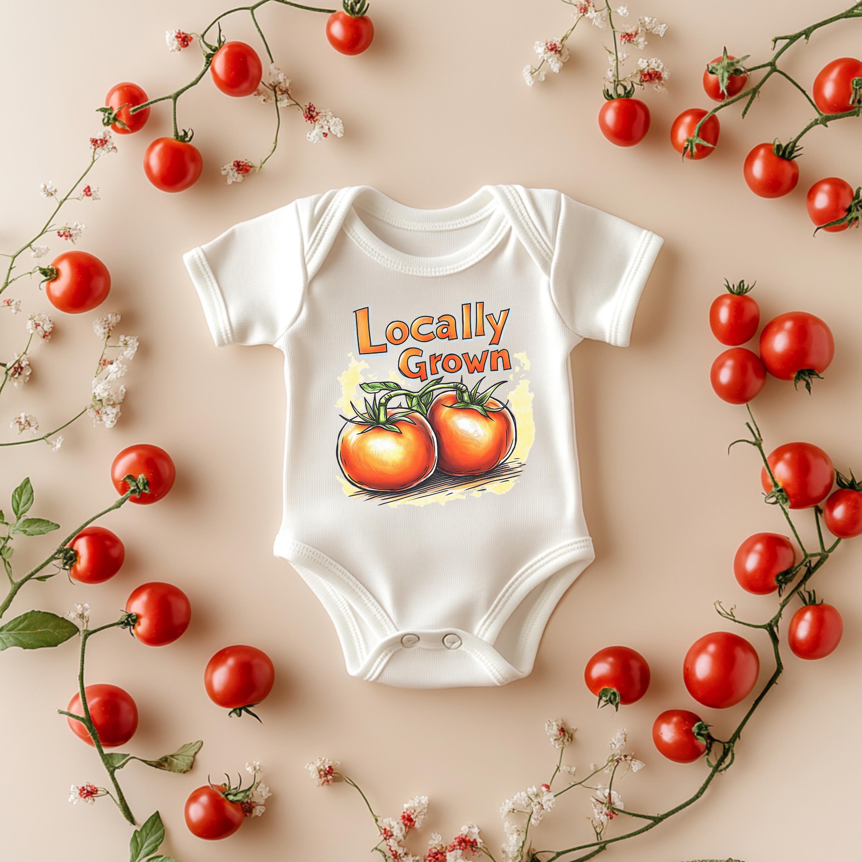 Locally Grown Tomato Onesie®, Baby Outfit, Newborn Gift - Etsy