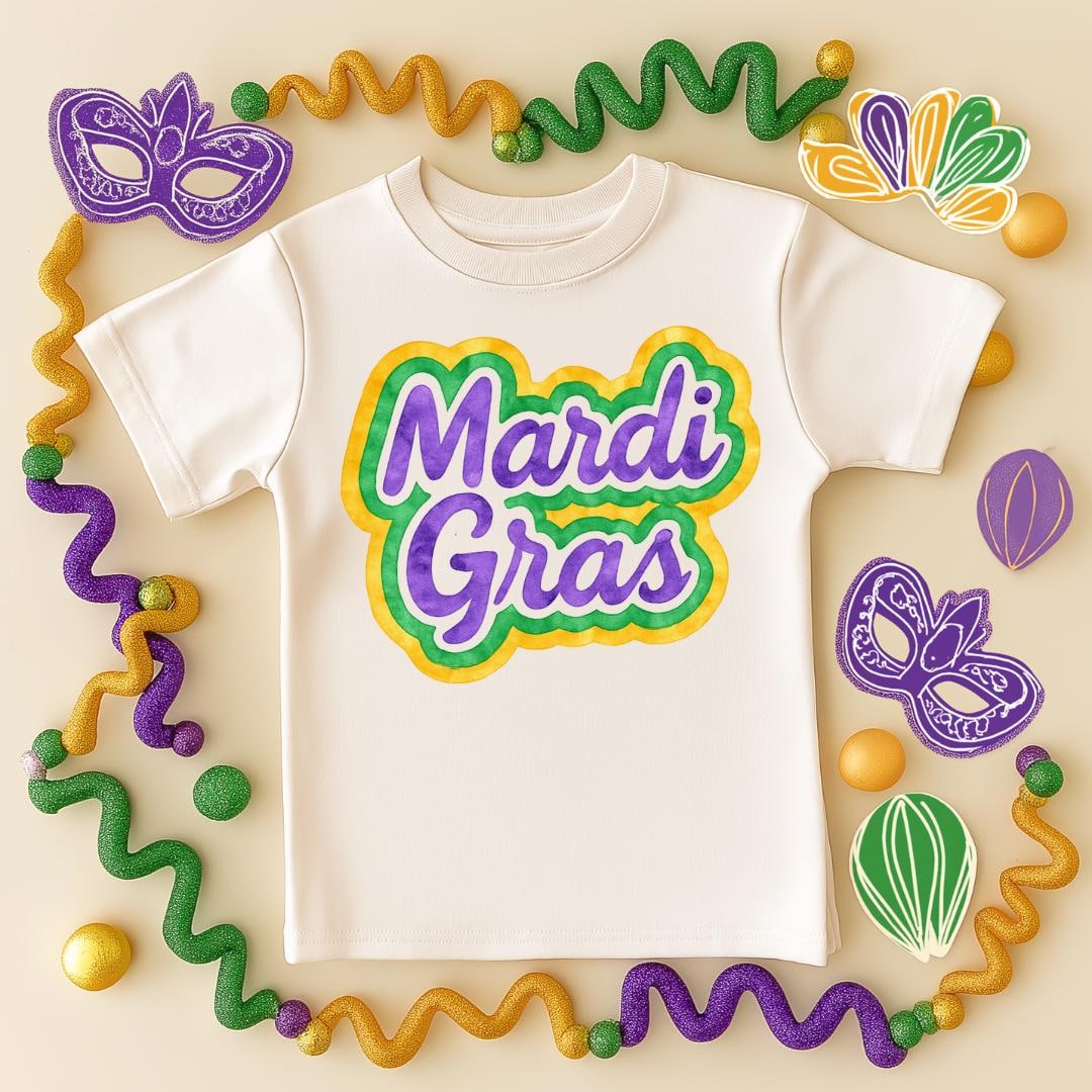 Kids Mardi Gras T-shirt Festive Carnival Top - Etsy UK