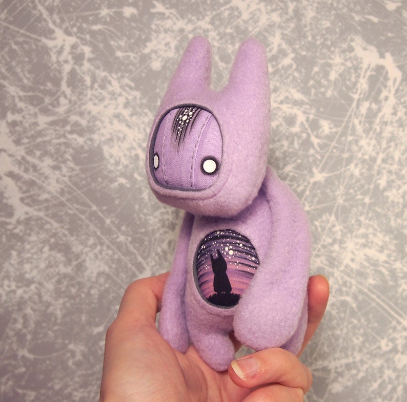 Kawaii plushie art doll animal fantasy creature Kawaii plush | Etsy