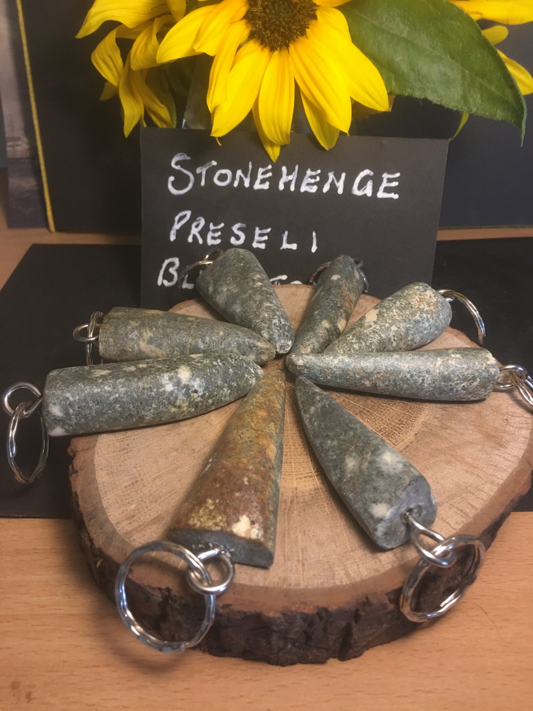 Dragon's Teeth Stonehenge Preseli Bluestone Key Ring - Etsy