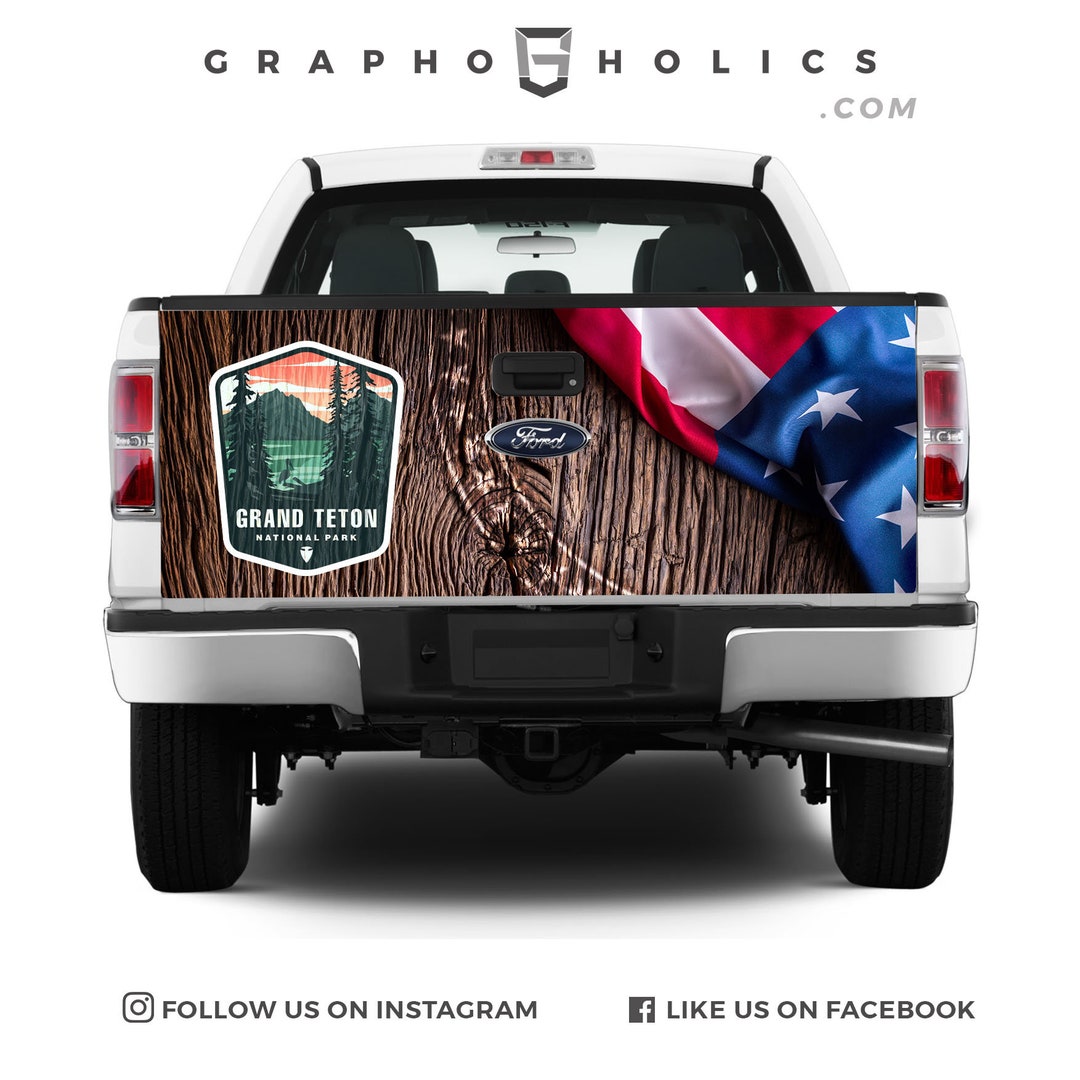 High Quality Pick-up Truck Tailgate Wraps – Grand Teton Badge - Etsy