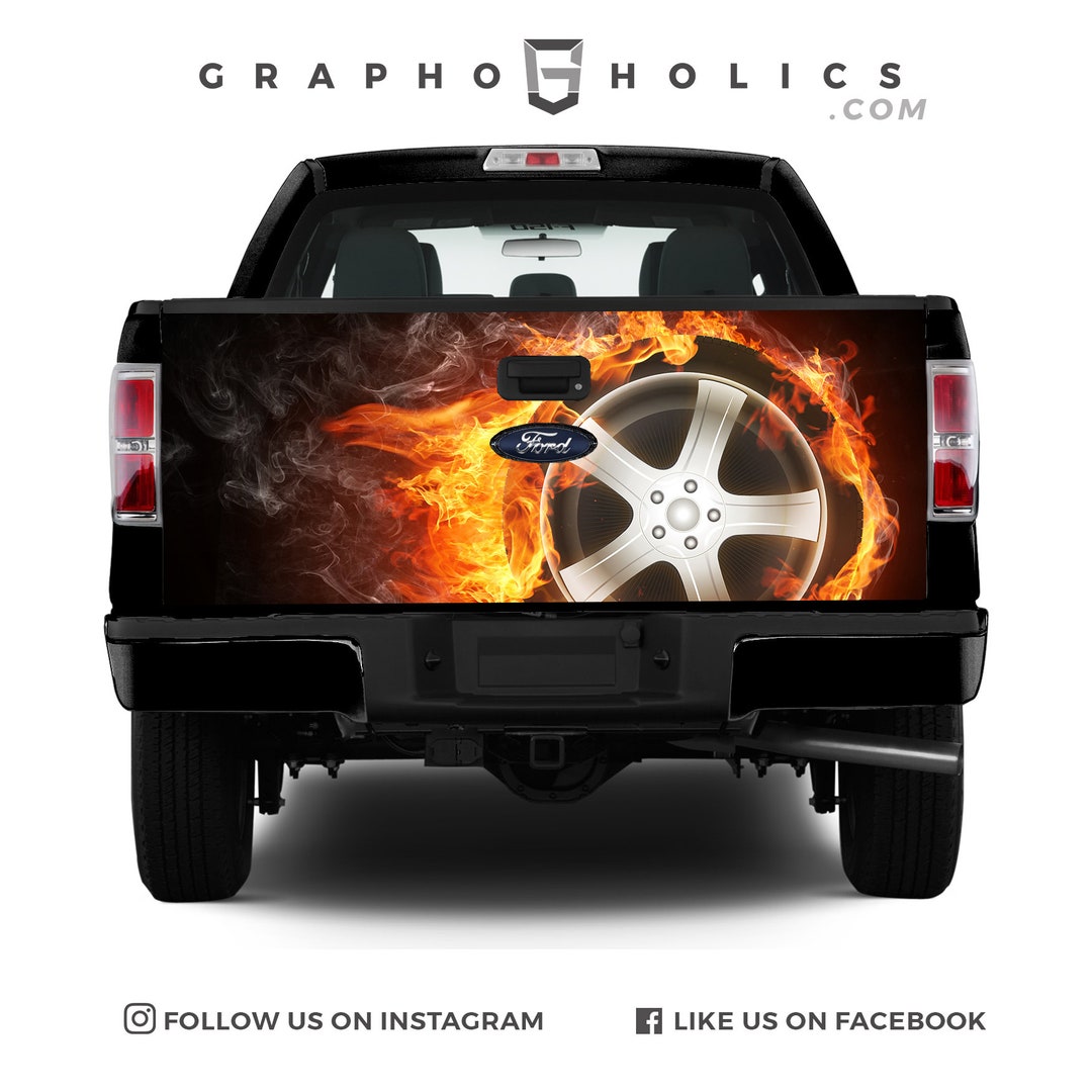 NEW!!! High Quality Pick-up Truck Tailgate Wraps – Unique Designs ...
