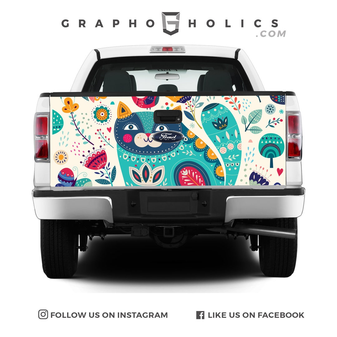 NEW!!! High Quality Pick-up Truck Tailgate Wraps – Unique Designs ...