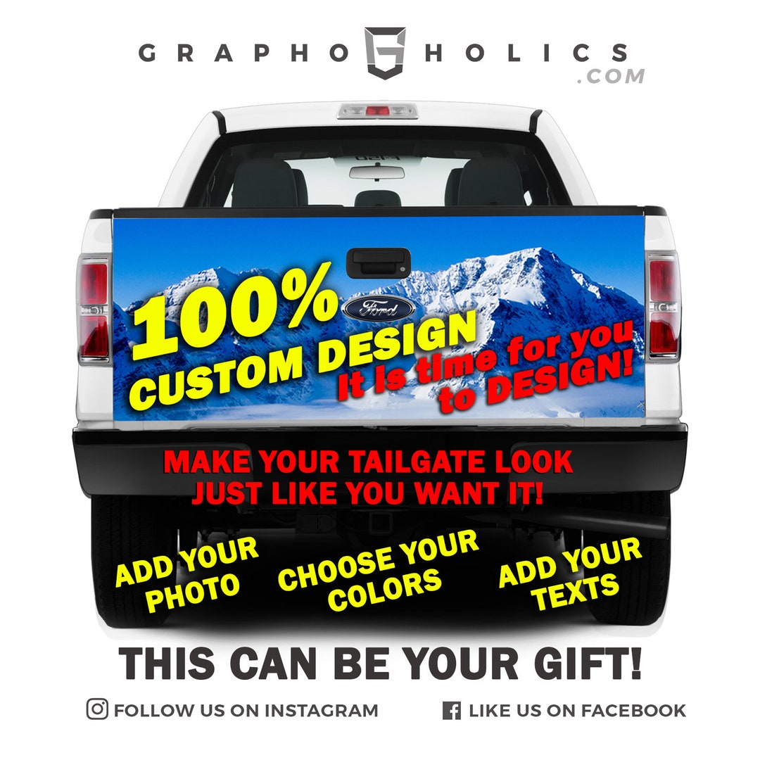 NEW!!! CUSTOM High Quality Pick-up Truck Tailgate Wraps – Unique ...