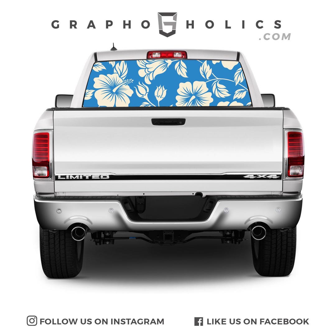 High Quality Pick-up Truck Perforated Rear Window Sticker / View ...