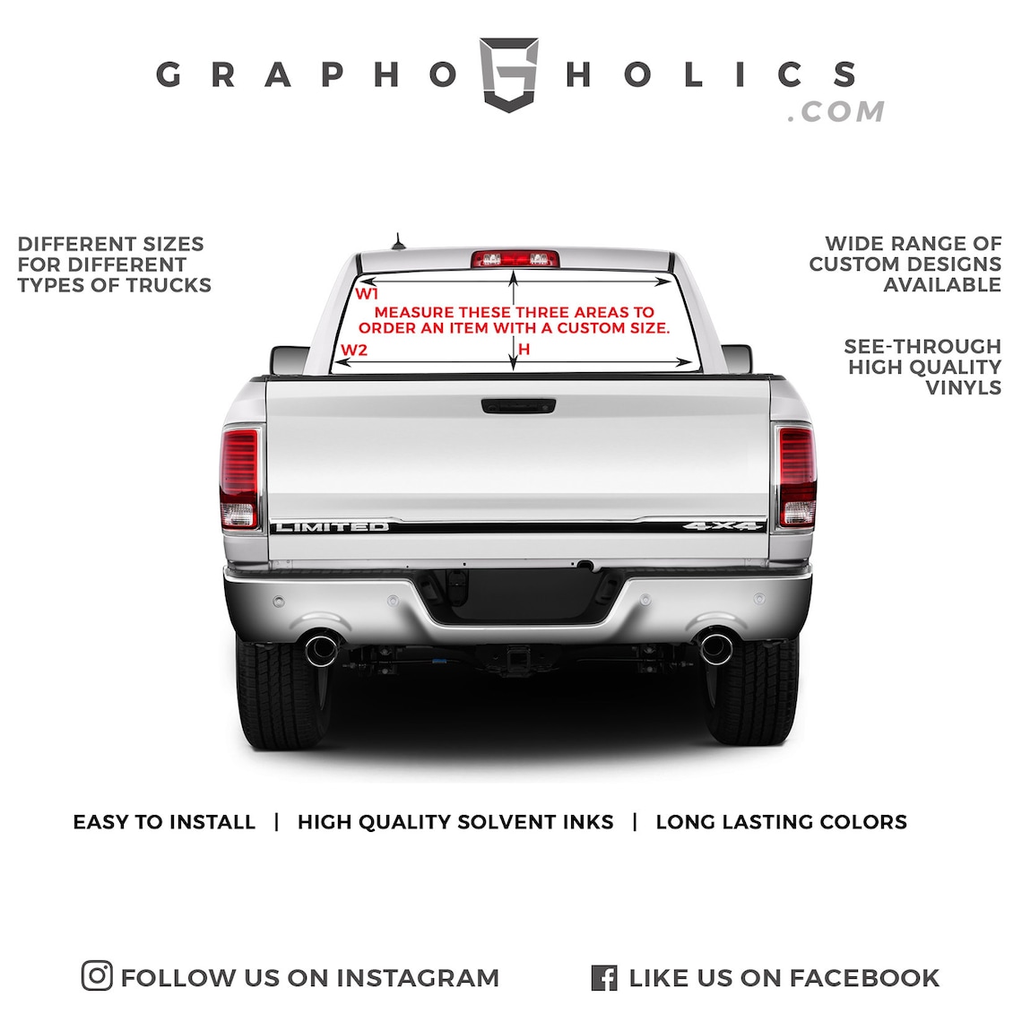 NEW High Quality Pick-up Truck Perforated Rear Window | Etsy