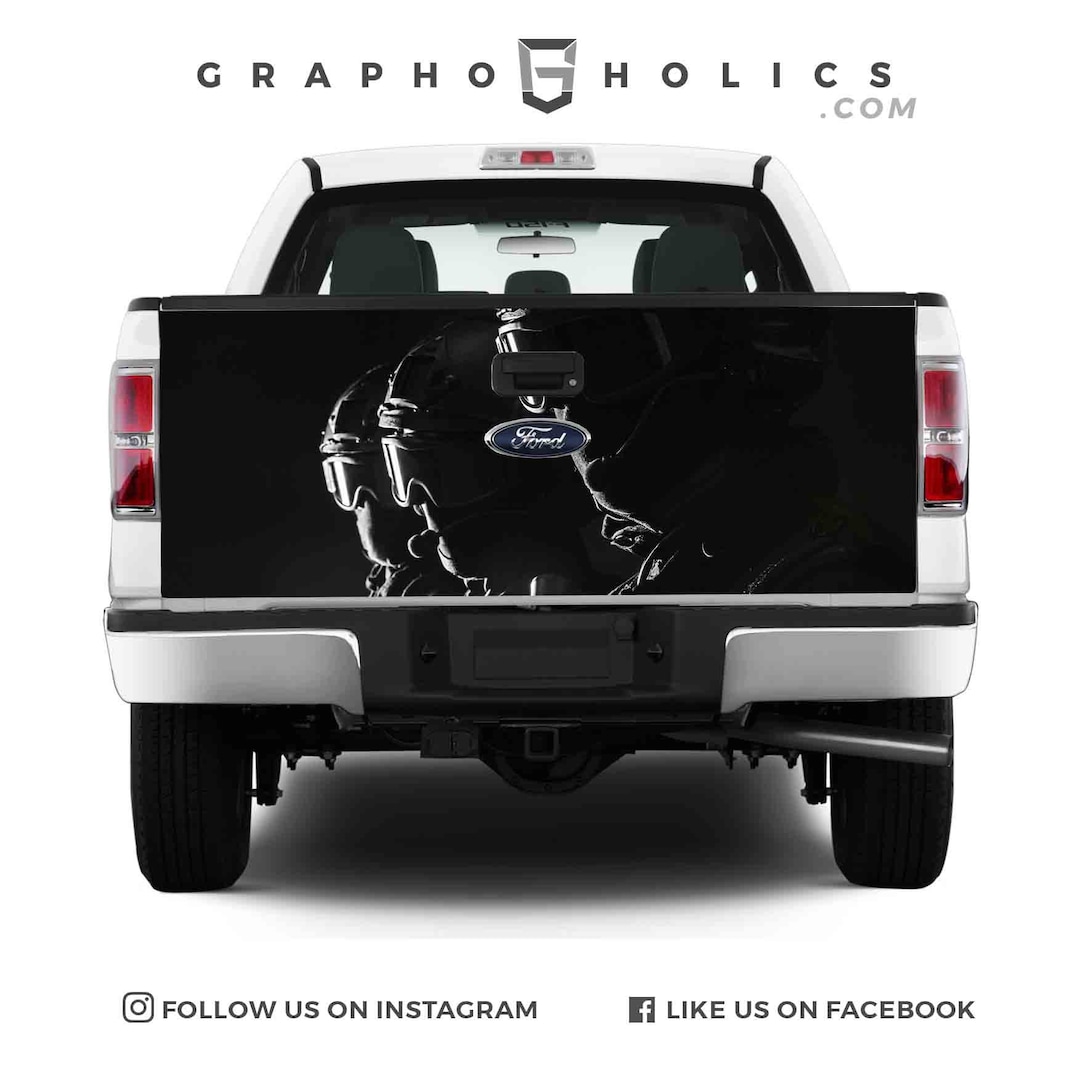 NEW!!! High Quality Pick-up Truck Tailgate Wraps – Unique Designs ...