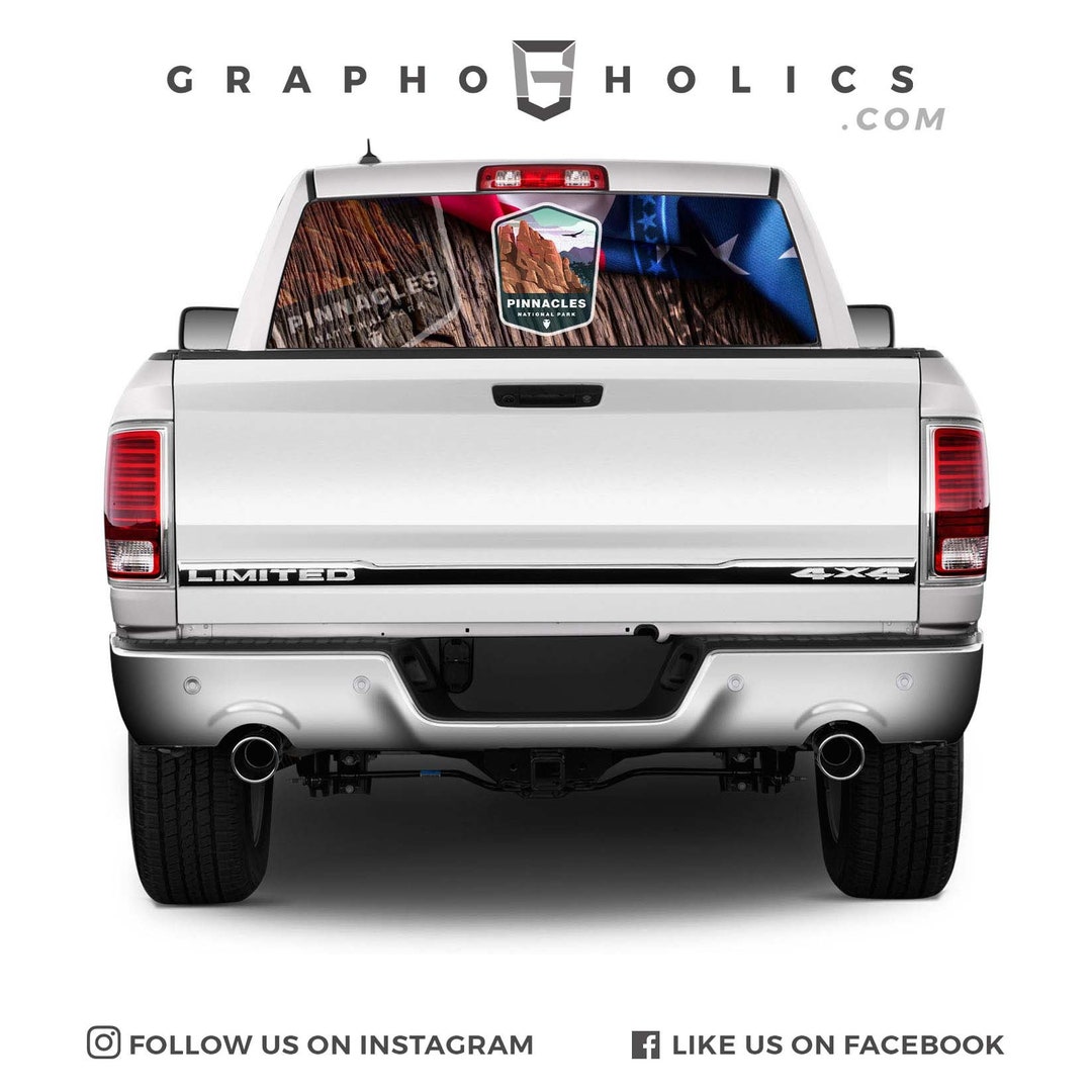 High Quality Pick-up Truck Perforated Rear Window Sticker – Pinnacles ...