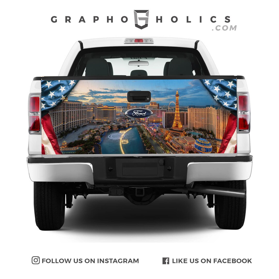 NEW!!! High Quality Pick-up Truck Tailgate Wraps – Unique Designs ...