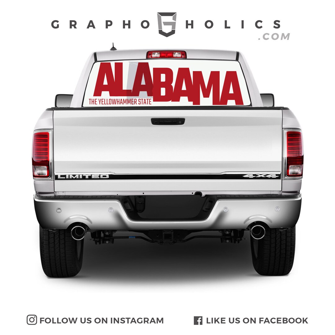 High Quality Pick-up Truck Perforated Rear Window Sticker / View ...