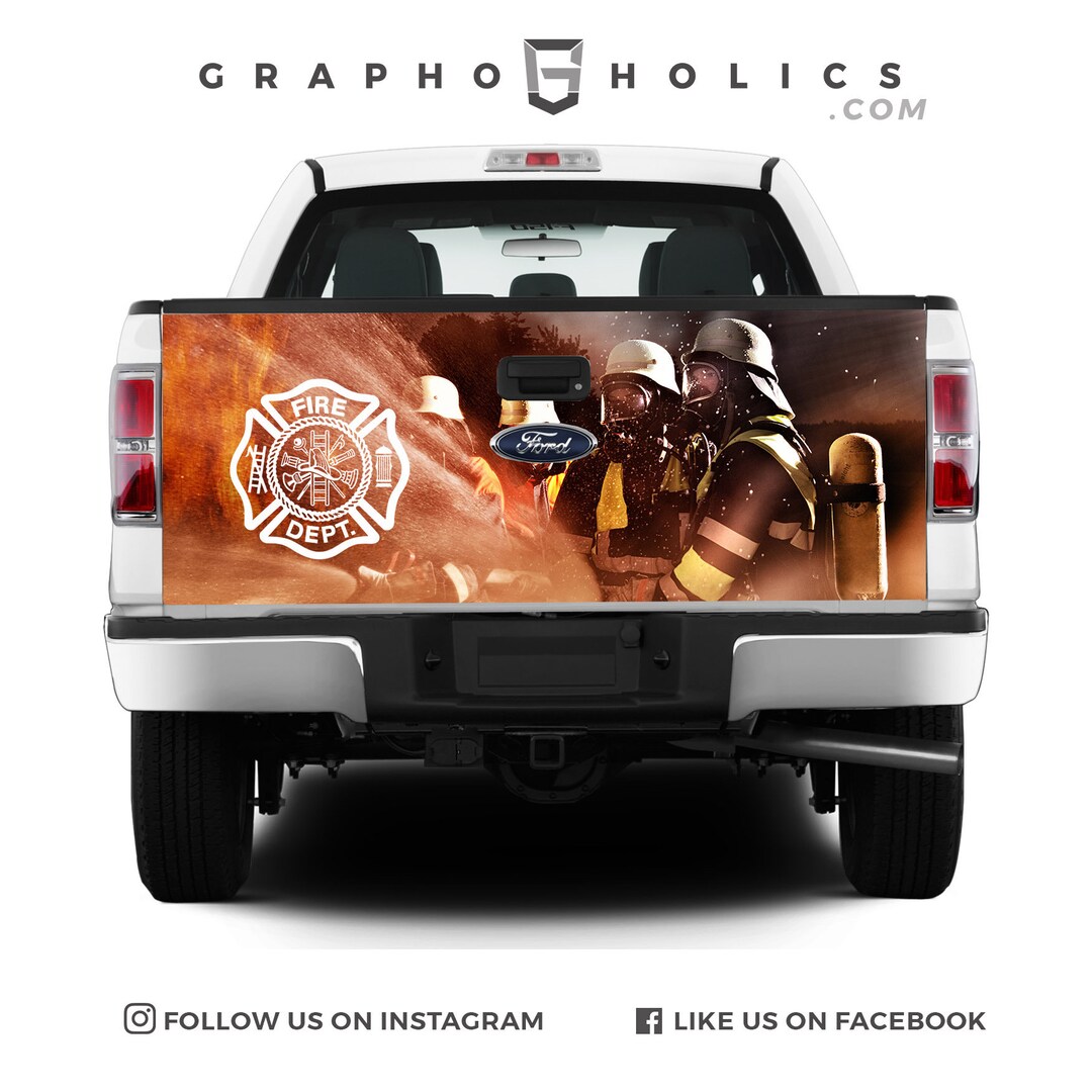 NEW!!! High Quality Pick-up Truck Tailgate Wraps – Unique Designs ...