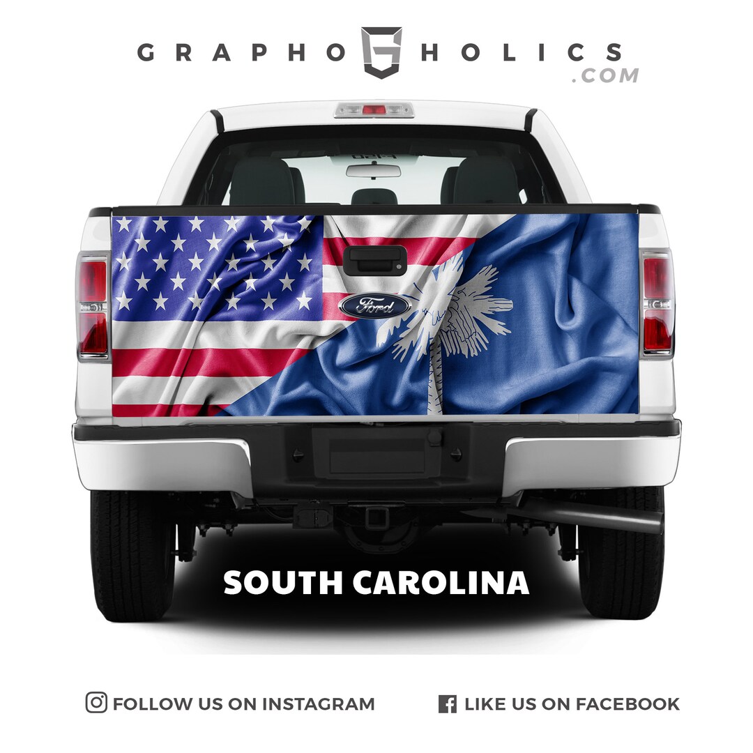 NEW!!! High Quality Pick-up Truck Tailgate Wraps – Unique Designs ...