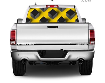 High Quality Pick-up Truck Perforated Rear Window Sticker / | Etsy