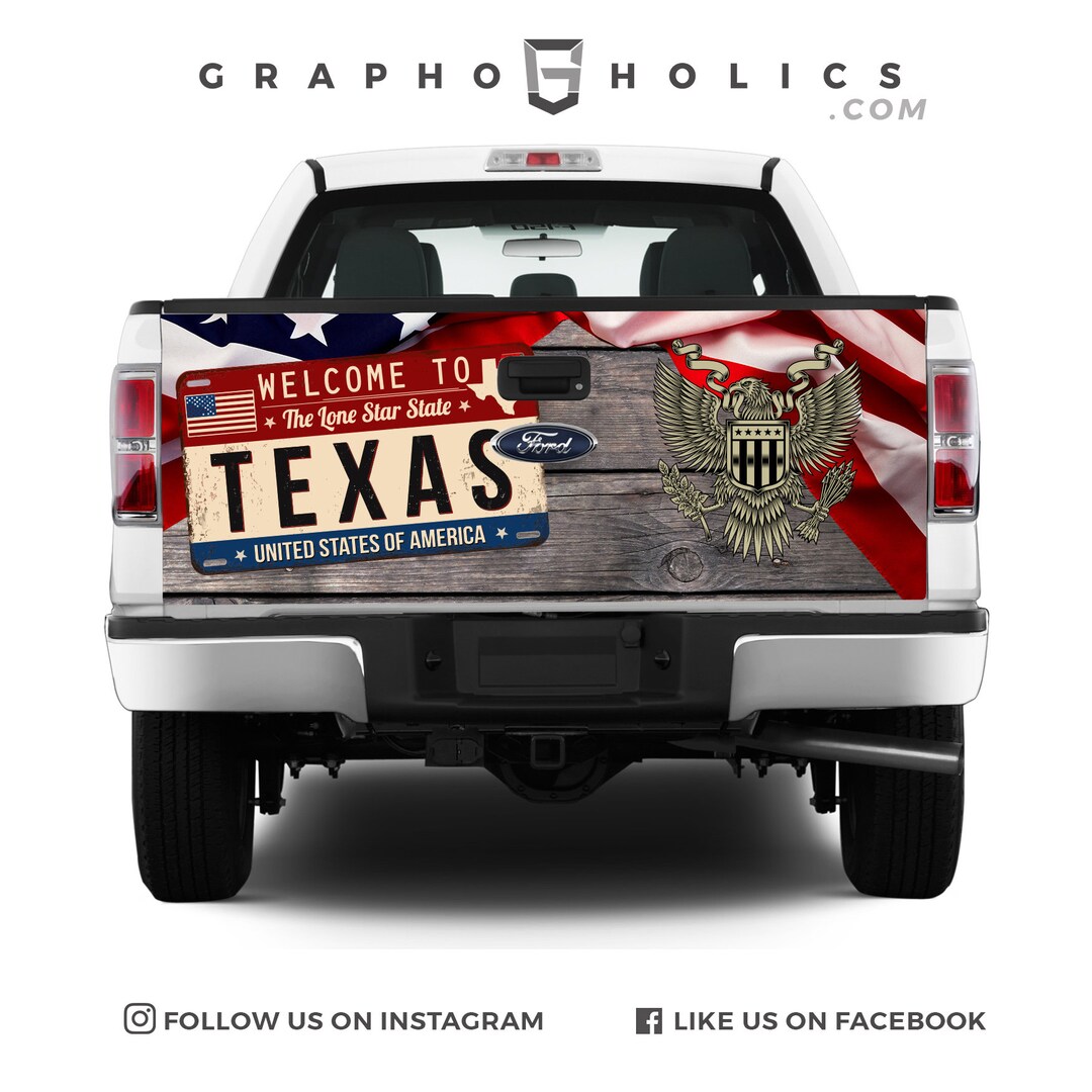 NEW!!! High Quality Pick-up Truck Tailgate Wraps – Unique Designs ...
