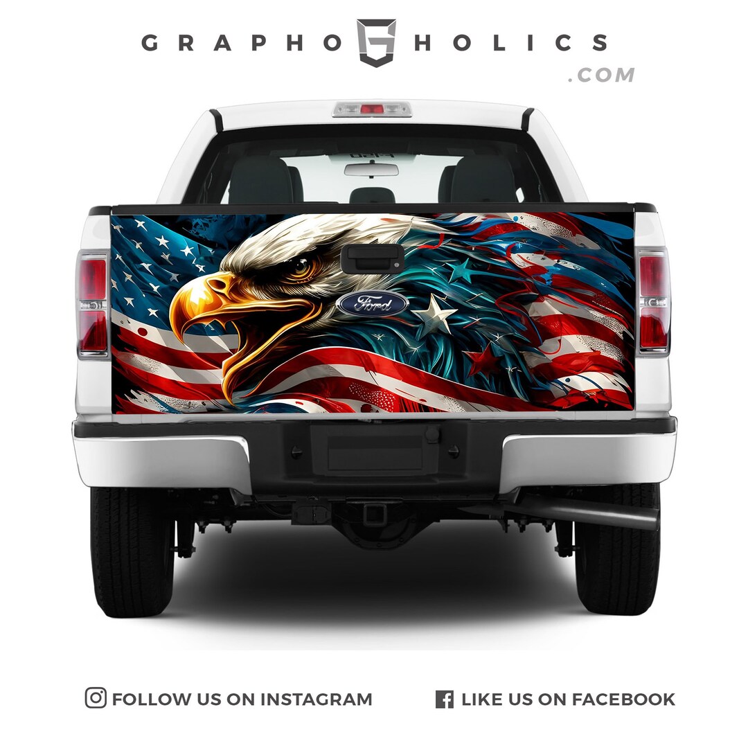 High Quality Pick-up Truck Tailgate Wraps – American Eagle Wrap - Etsy