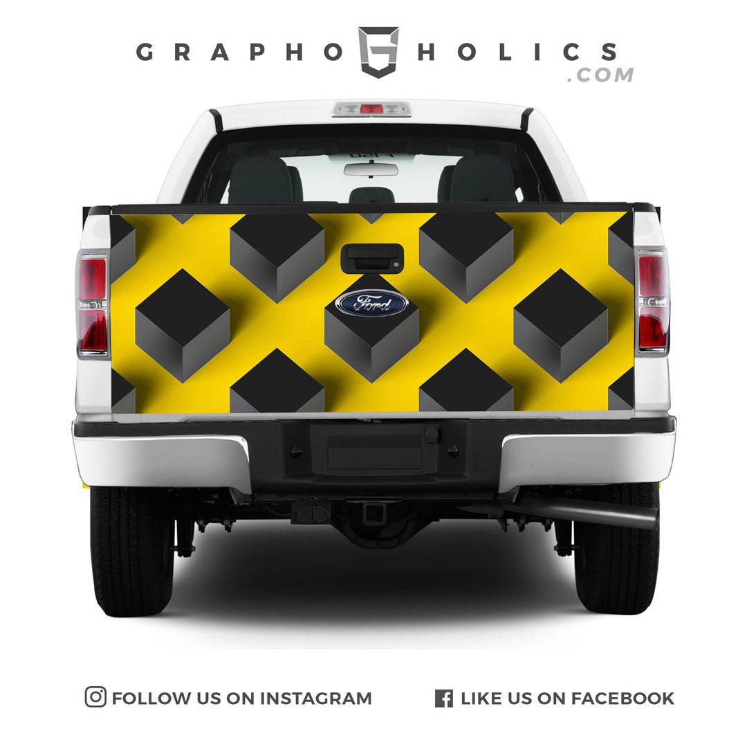 NEW!!! High Quality Pick-up Truck Tailgate Wraps – Unique Designs ...