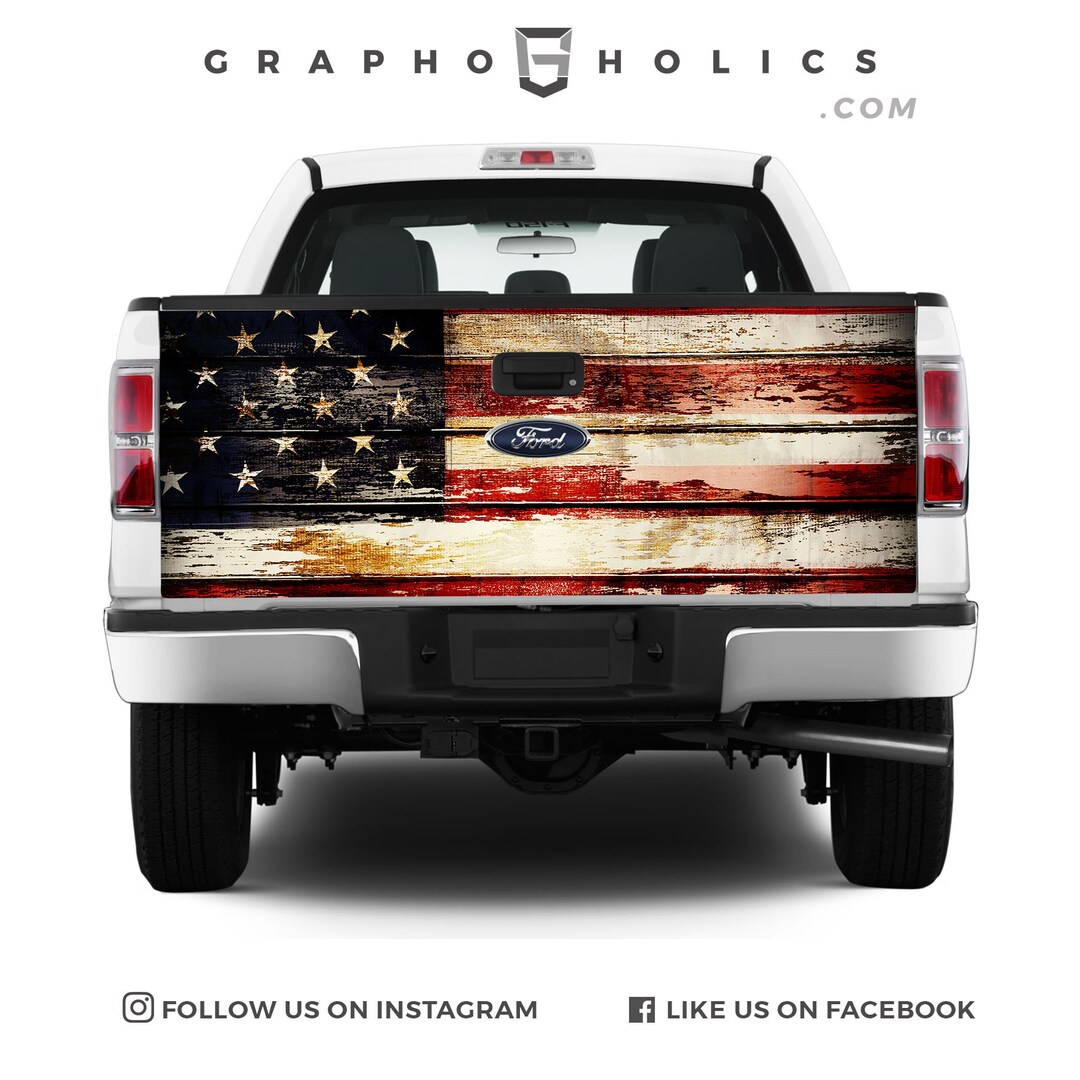 NEW!!! High Quality Pick-up Truck Tailgate Wraps – Unique Designs ...