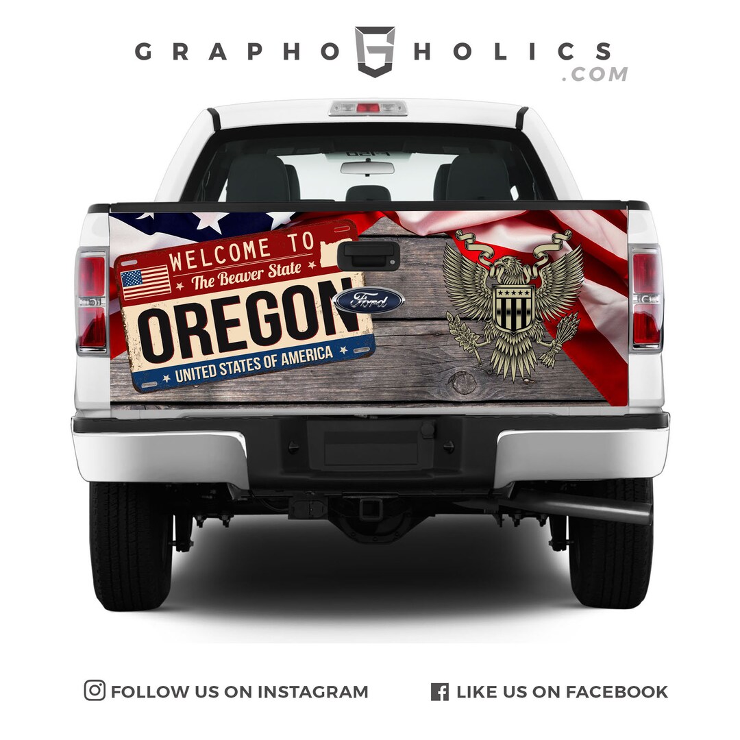 NEW!!! High Quality Pick-up Truck Tailgate Wraps – Unique Designs ...