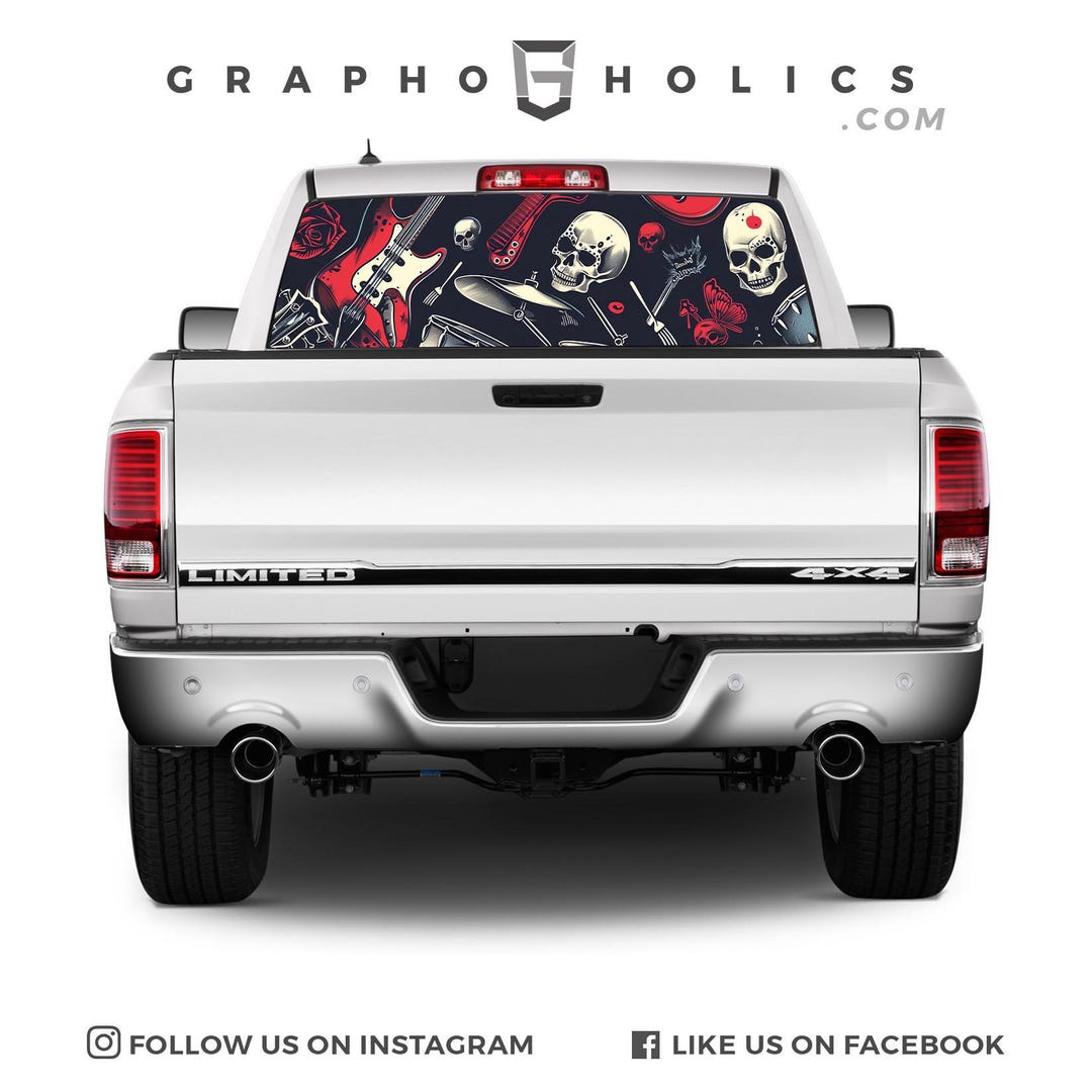 High Quality Pick-up Truck Perforated Rear Window Sticker / View ...