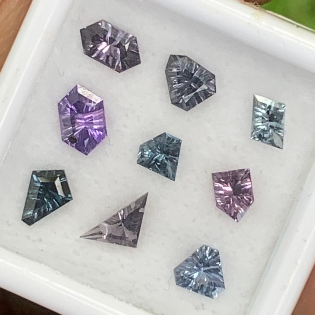 Natural Spinel Parcel of Different Geometric Shape Fantasy Cut Gems 1. ...