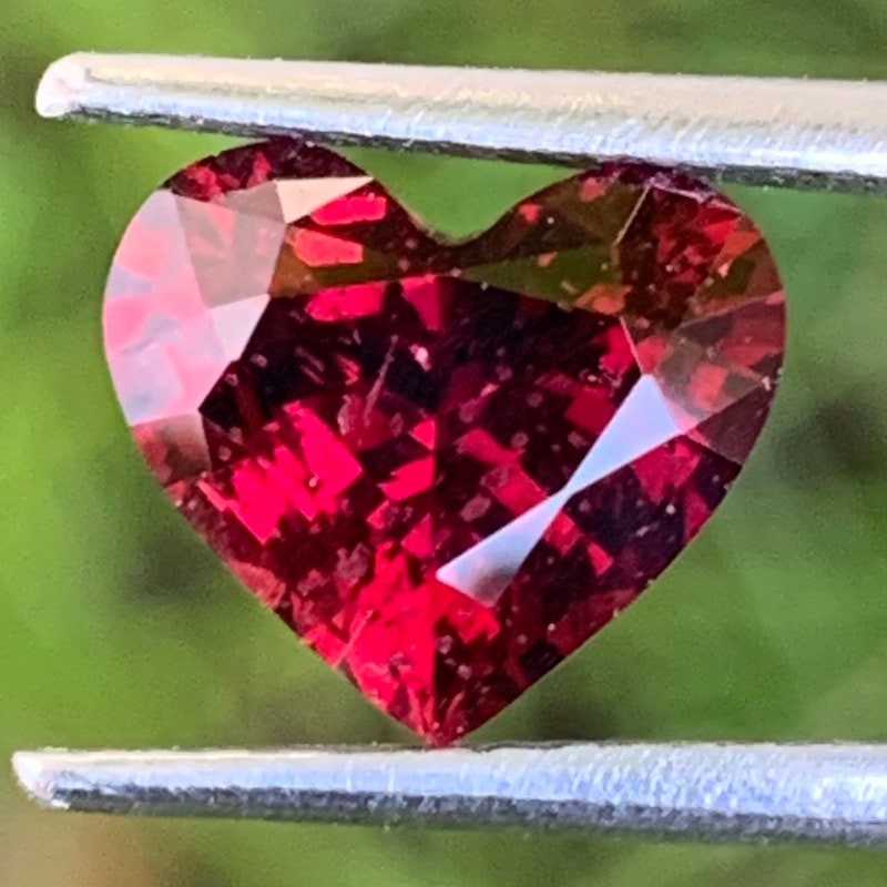 Garnet Heart - Etsy