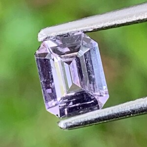 Light Purple Sapphire Emerald Cut 0.52 Ct Natural Heated Only Loose Gem ...