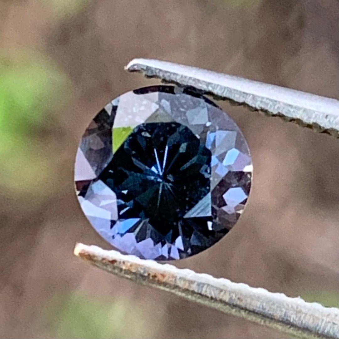 Teal Blue Spinel Round 5.8 Mm / 0.96 Ct Natural Loose Gemstone for ...