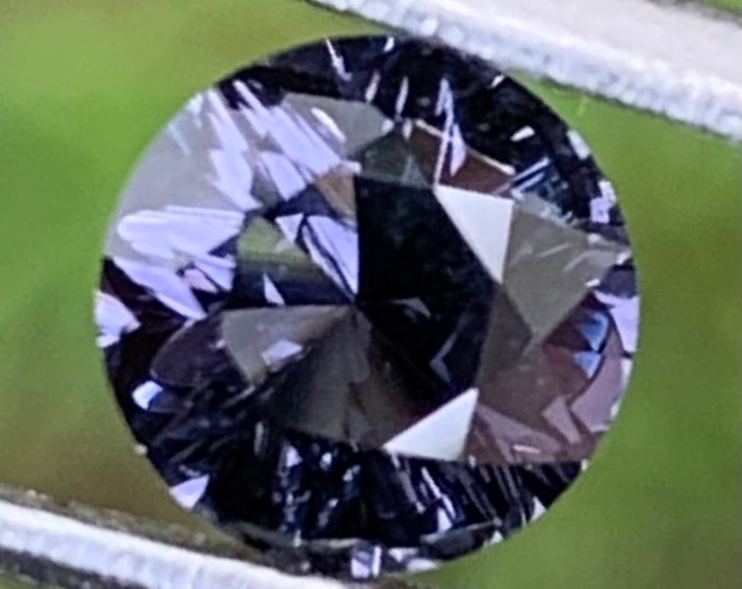 Deep Gray Spinel Loose Stone Concave Cut Round Natural Gemstone for ...