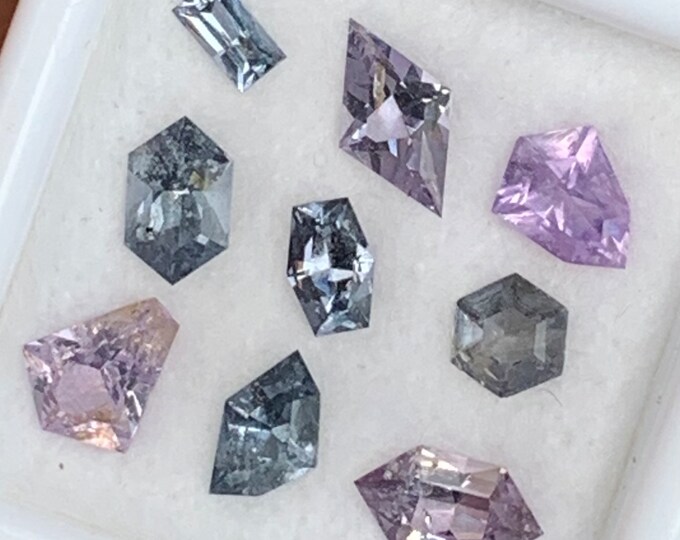 Spinel in Different Geometric Shapes 2.25 Ct / 9 Stones Parcel of ...