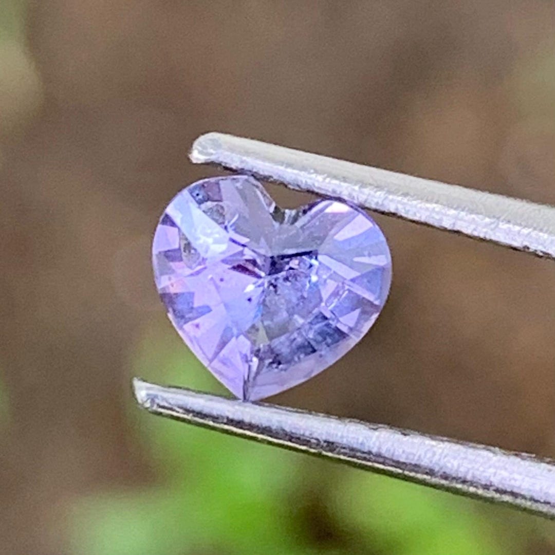 Lavender Spinel Heart 0.65 Ct Loose Gem Stone From Sri Lanka - Etsy
