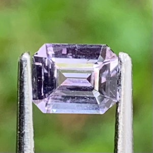 Light Purple Sapphire Emerald Cut 0.52 Ct Natural Heated Only Loose Gem ...