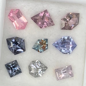 Spinel in Different Geometric Shapes 3.05 Ct / 9 Stones Parcel - Etsy