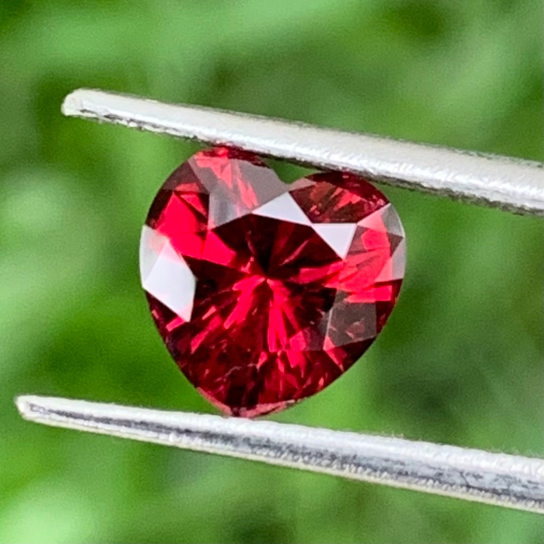 Deep Red Garnet Heart 2.23 Ct January Birthstone for a Garnet Ring - Etsy