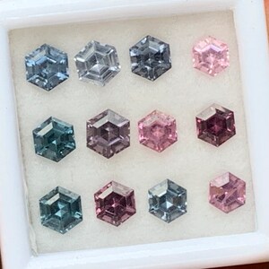 Natural Spinel Hexagon Loose Gem Parcel of 3.79 Ct / 12 Natural ...