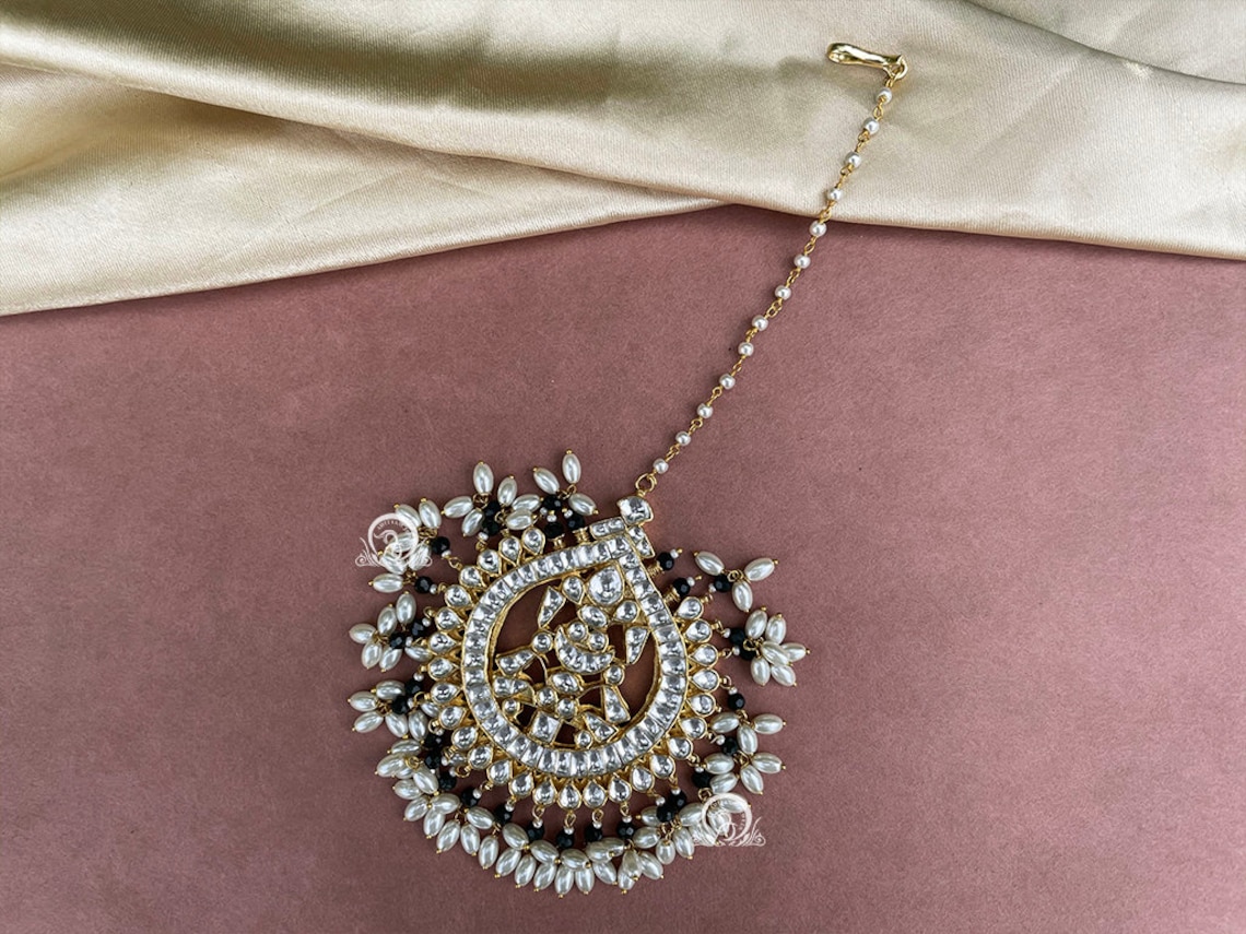 Indian Traditional Mangtika With High Quality Kundan | Etsy