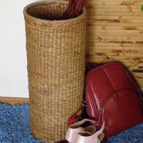 Made to Order Wicker Umbrella Holder Rustic Wicker Umbrella - Etsy