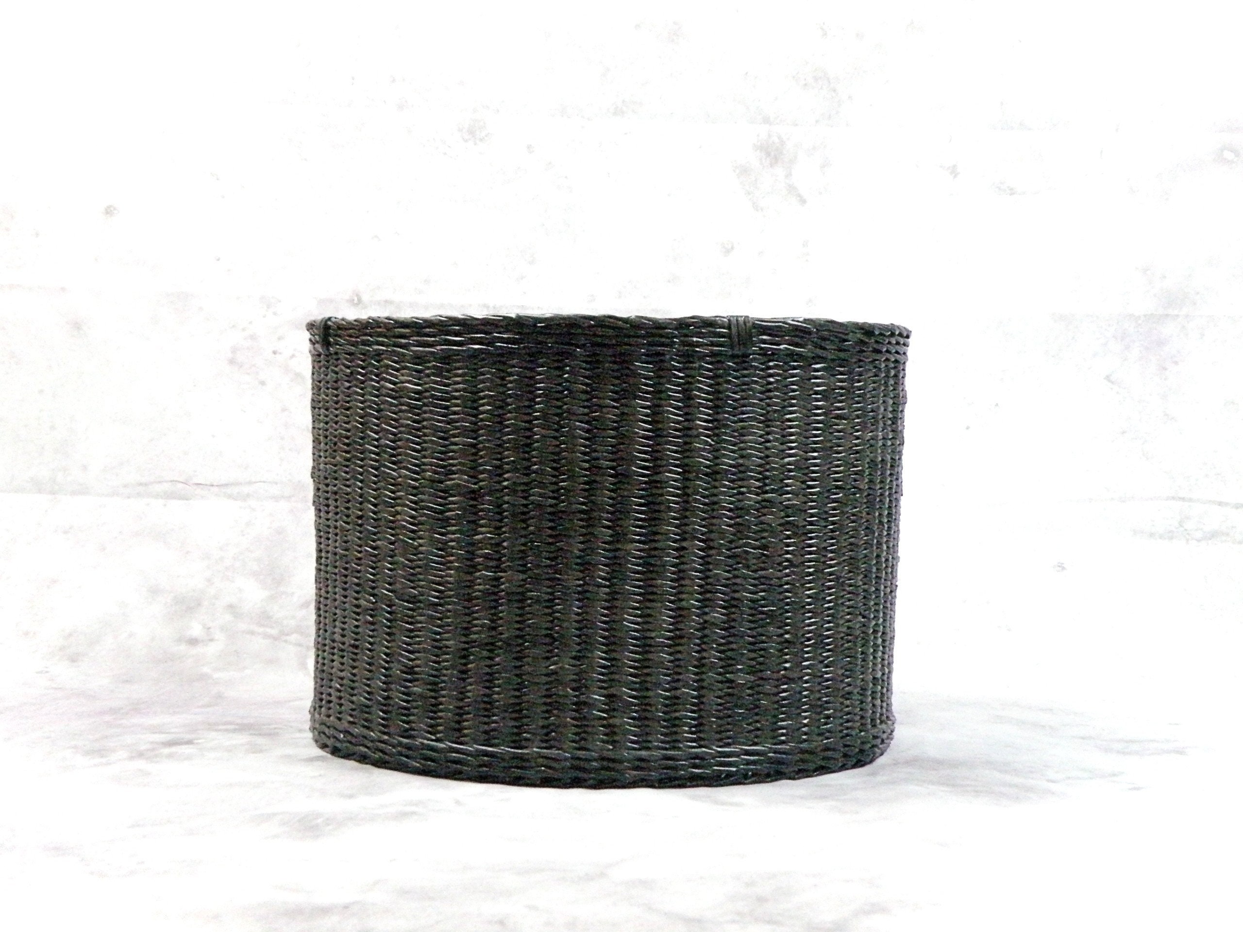 Large Planters Basket Woven Storage Basket Laundry Wicker Round Basket ...