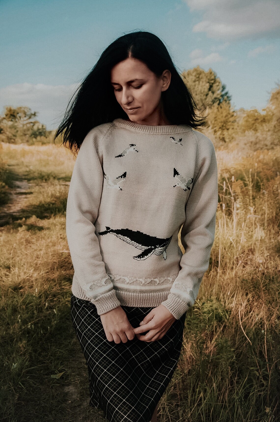 Handmade Wool Sweater Sweater With Pattern Nautical Clothing - Etsy