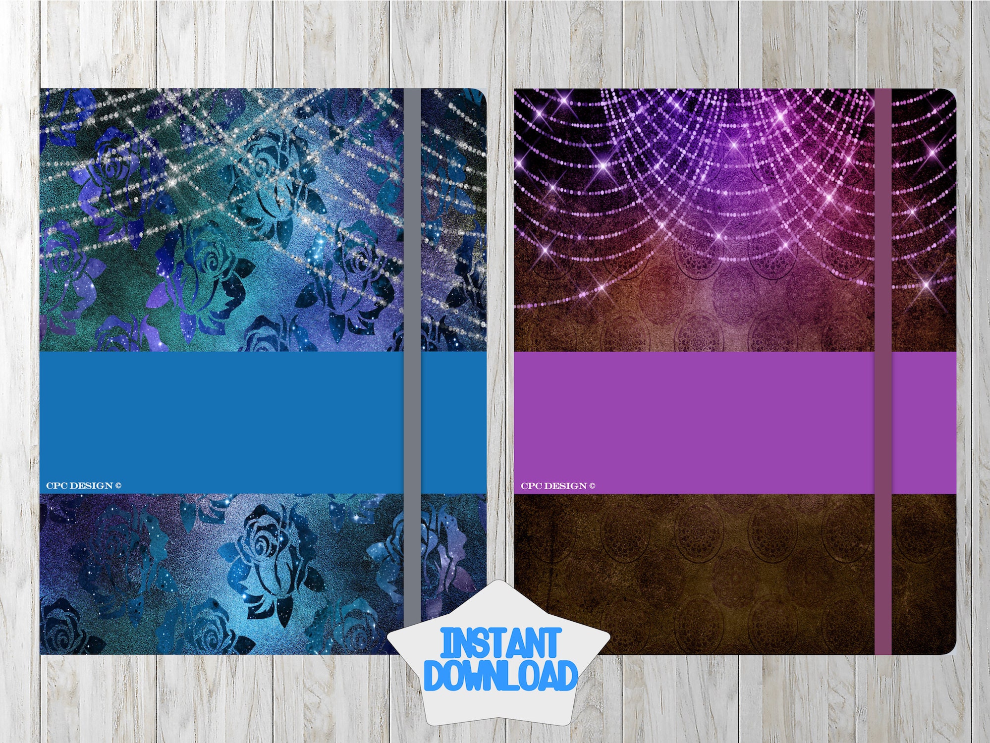 10 Digital Planner or Journal Cover PDF Files for Use in Goodnotes ...