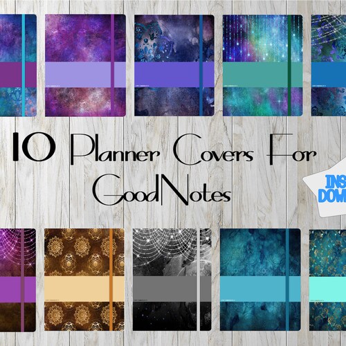 10 Digital Planner or Journal Cover PDF Files for Use in - Etsy UK