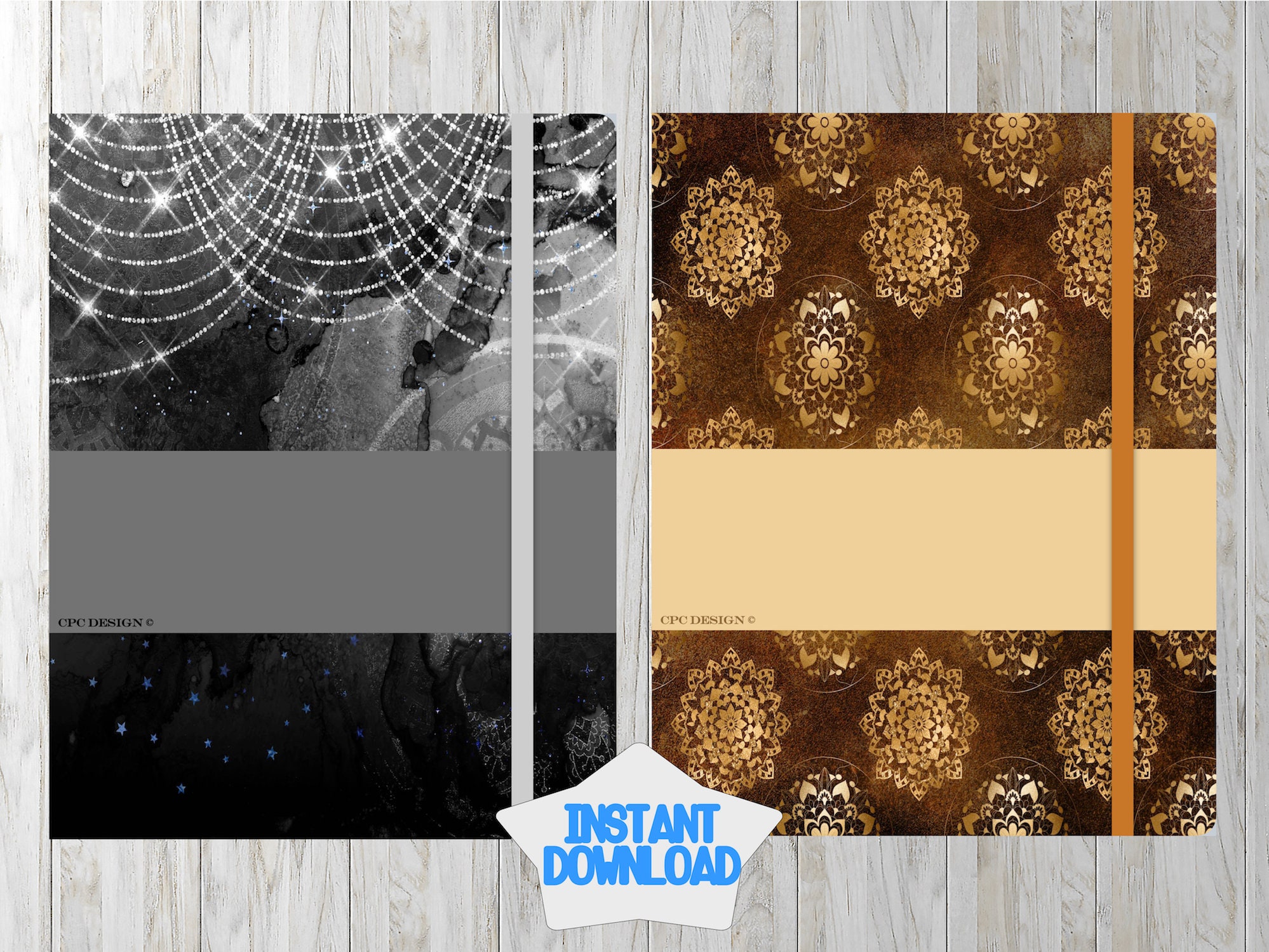 10 Digital Planner or Journal Cover PDF Files for Use in Goodnotes ...