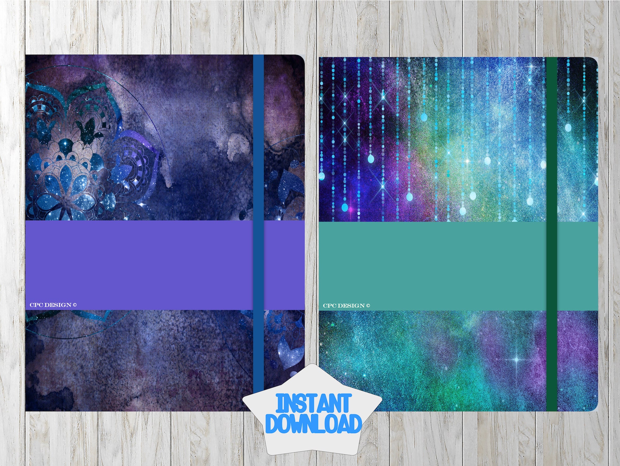 10 Digital Planner or Journal Cover PDF Files for Use in Goodnotes ...