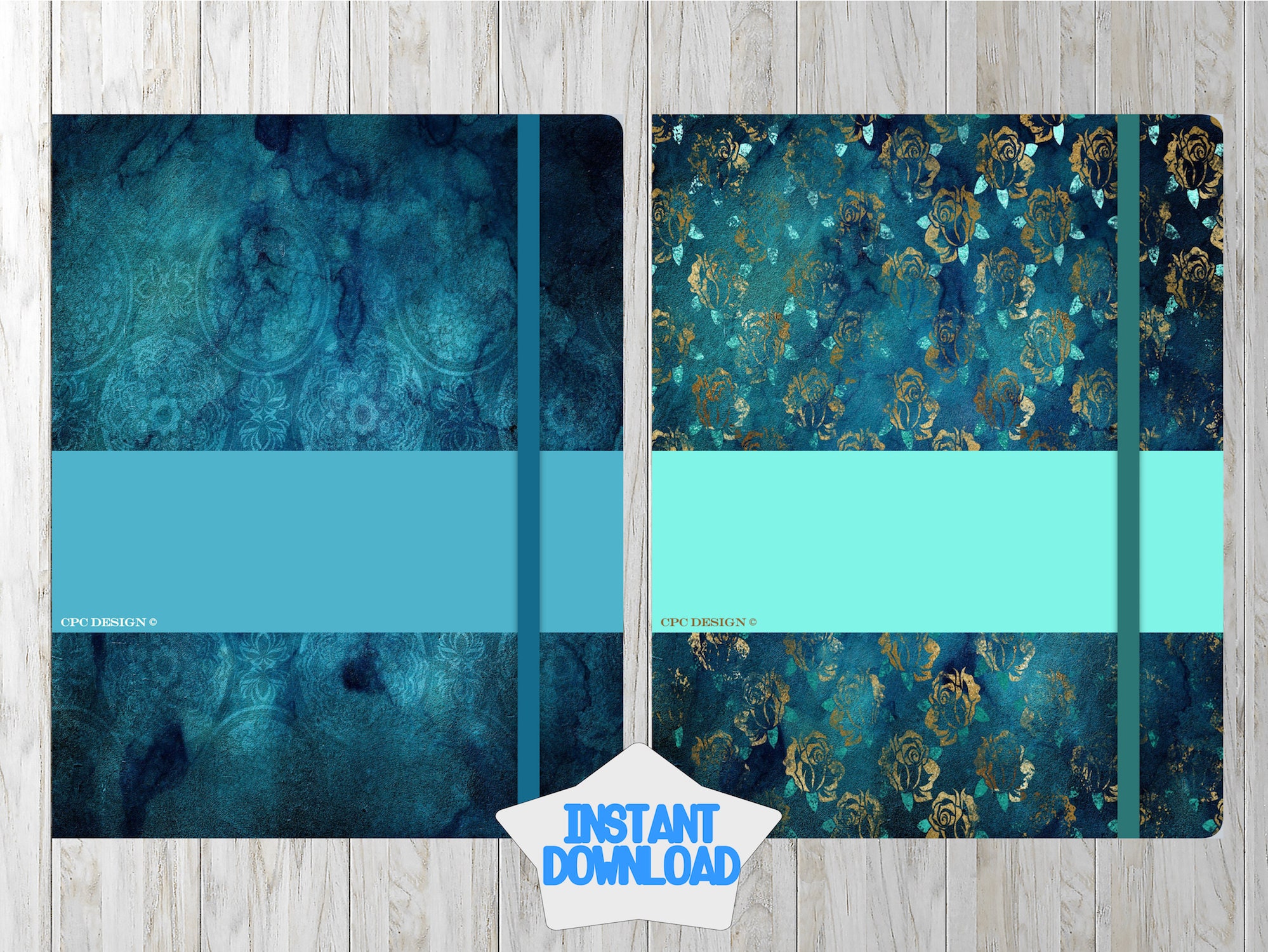 10 Digital Planner or Journal Cover PDF Files for Use in Goodnotes ...