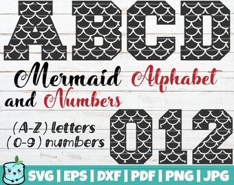 Mermaid font | Etsy