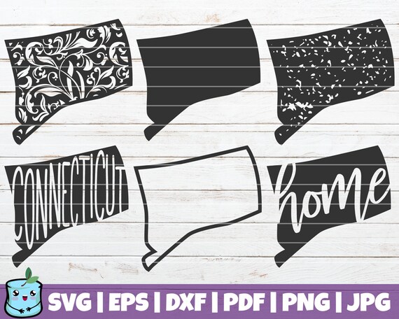 Connecticut State SVG Bundle SVG Cut Files Commercial Use | Etsy