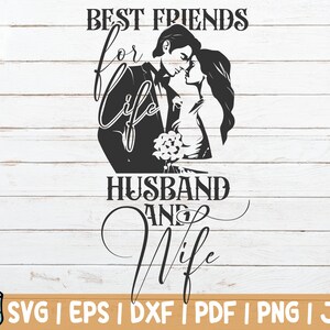 Wedding SVG Bundle Husband and Wife SVG Cut Files Instant Download ...