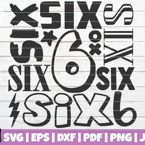Numbers SVG Bundle SVG Cut Files Commercial Use Instant Download ...