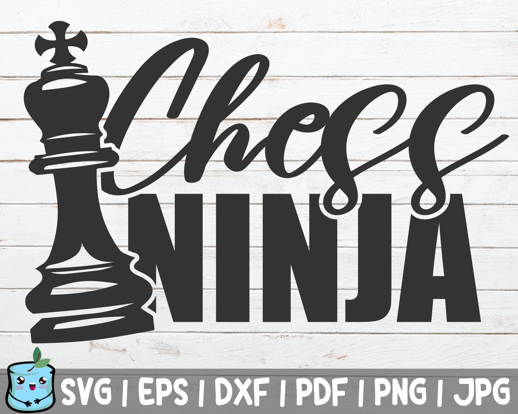 Chess Ninja SVG Cut File Checkmate SVG Funny Chess Instant Download ...