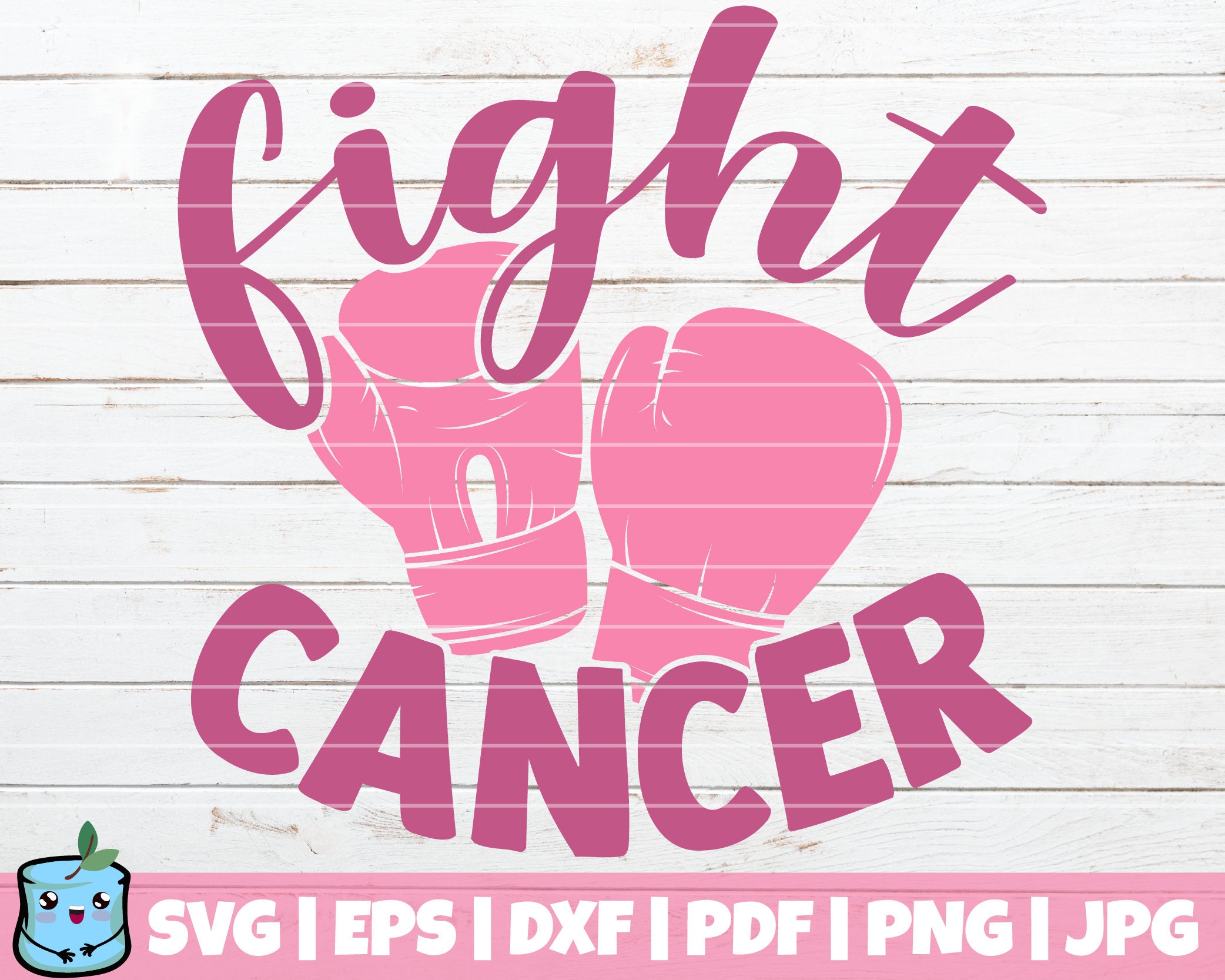 Fight Cancer SVG Cut File Commercial Use Instant Download | Etsy