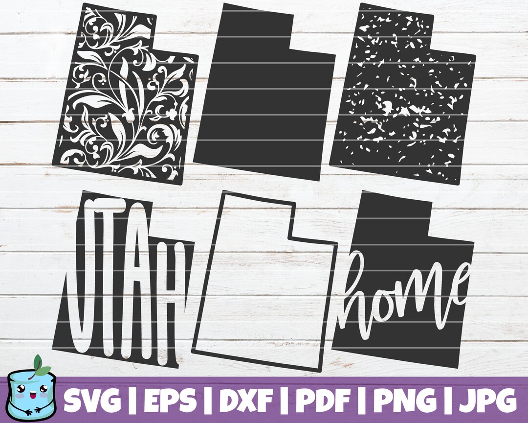 Utah State SVG Bundle SVG Cut Files Commercial Use Instant Download ...